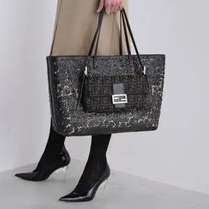 Fendi Baguette® 26424 Ff Zucca Jacquard Fabric Bag